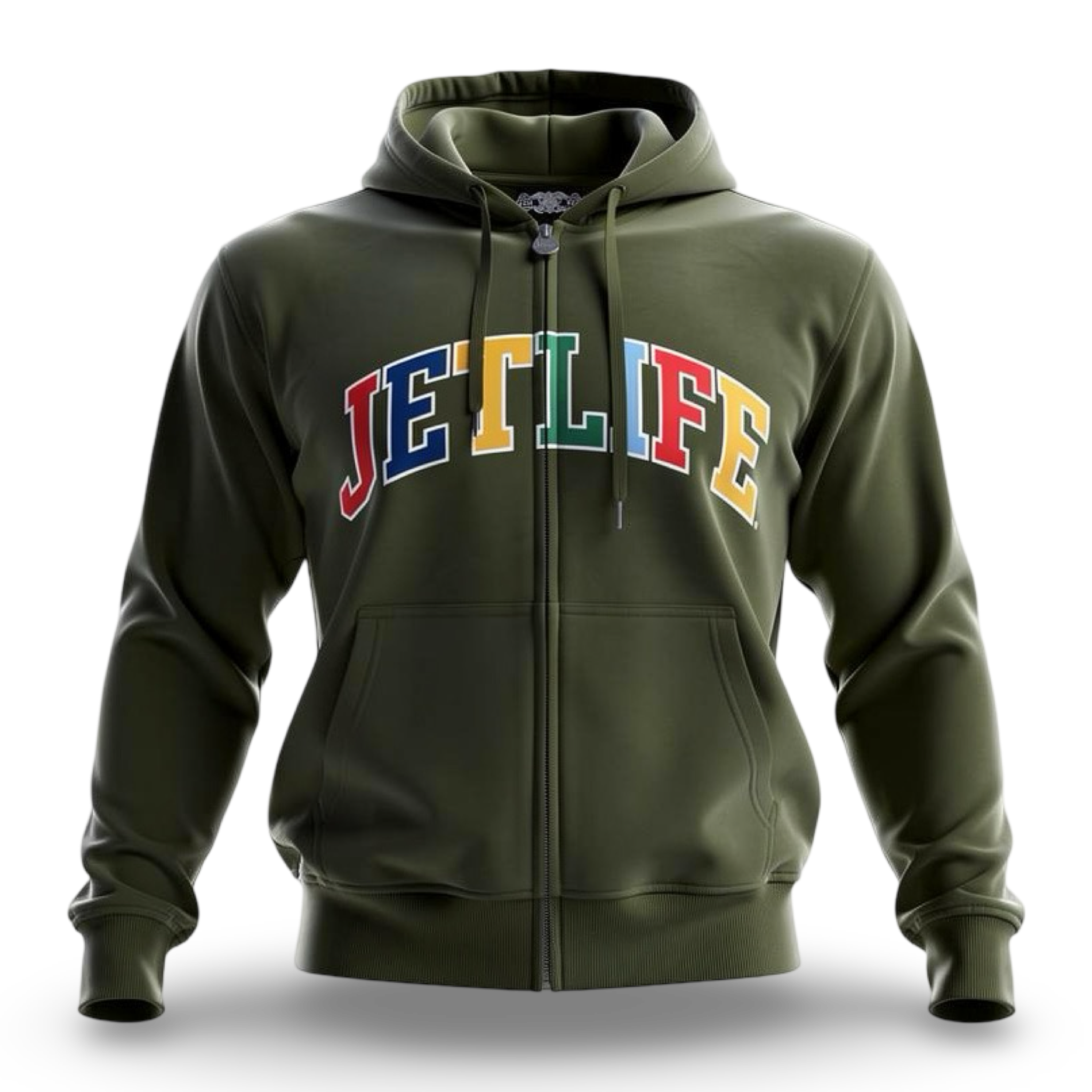 JET LIFE "WORLDS FRESHEST" ZIP UP HOODIE [PINE] – JET LIFE APPAREL