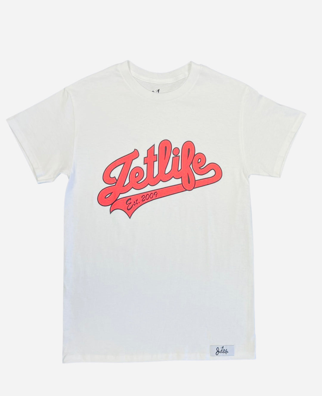 JET LIFE Home Plate S/S [WHITE/CORAL] – JET LIFE APPAREL