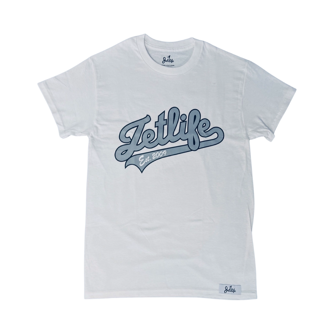 JET LIFE Home Plate S/S [WHITE & HEATHER] – JET LIFE APPAREL