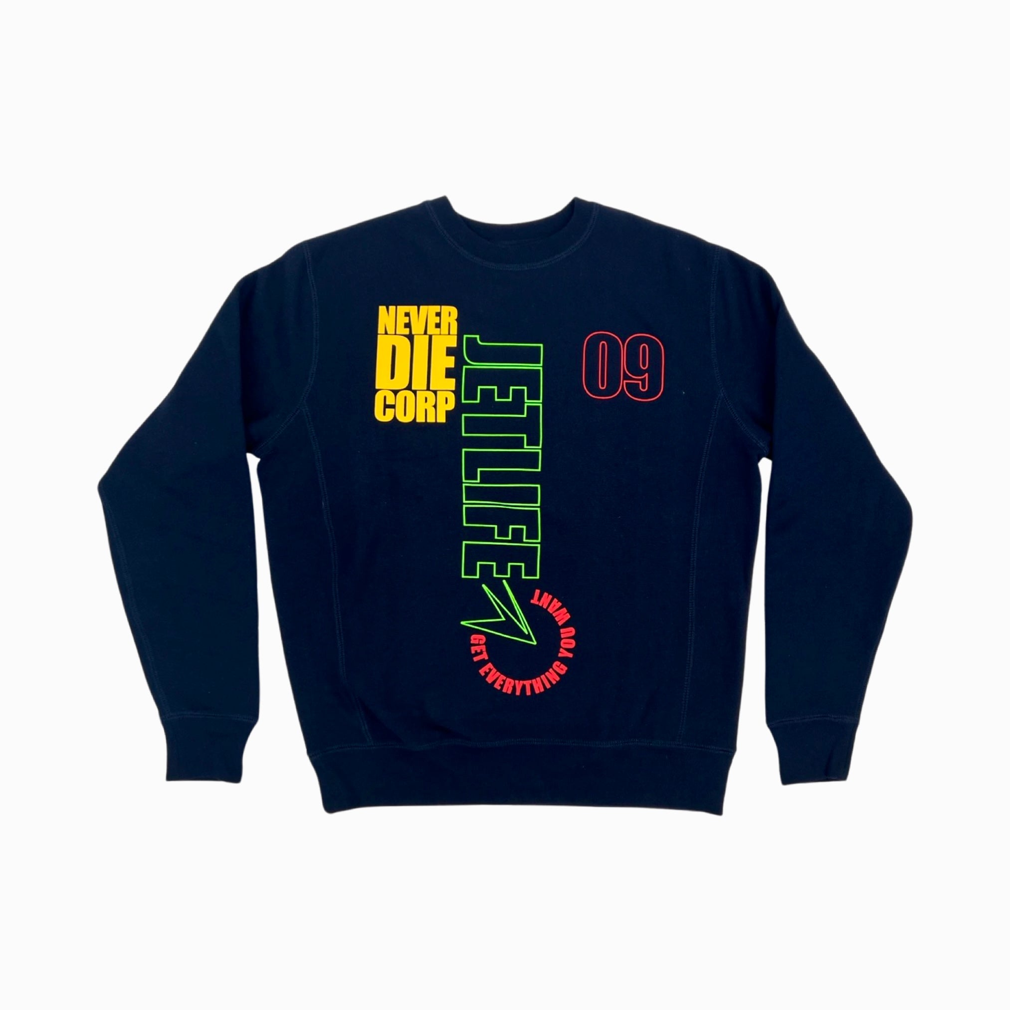 JET LIFE "LANES" CREWNECK [NAVY] – JET LIFE APPAREL