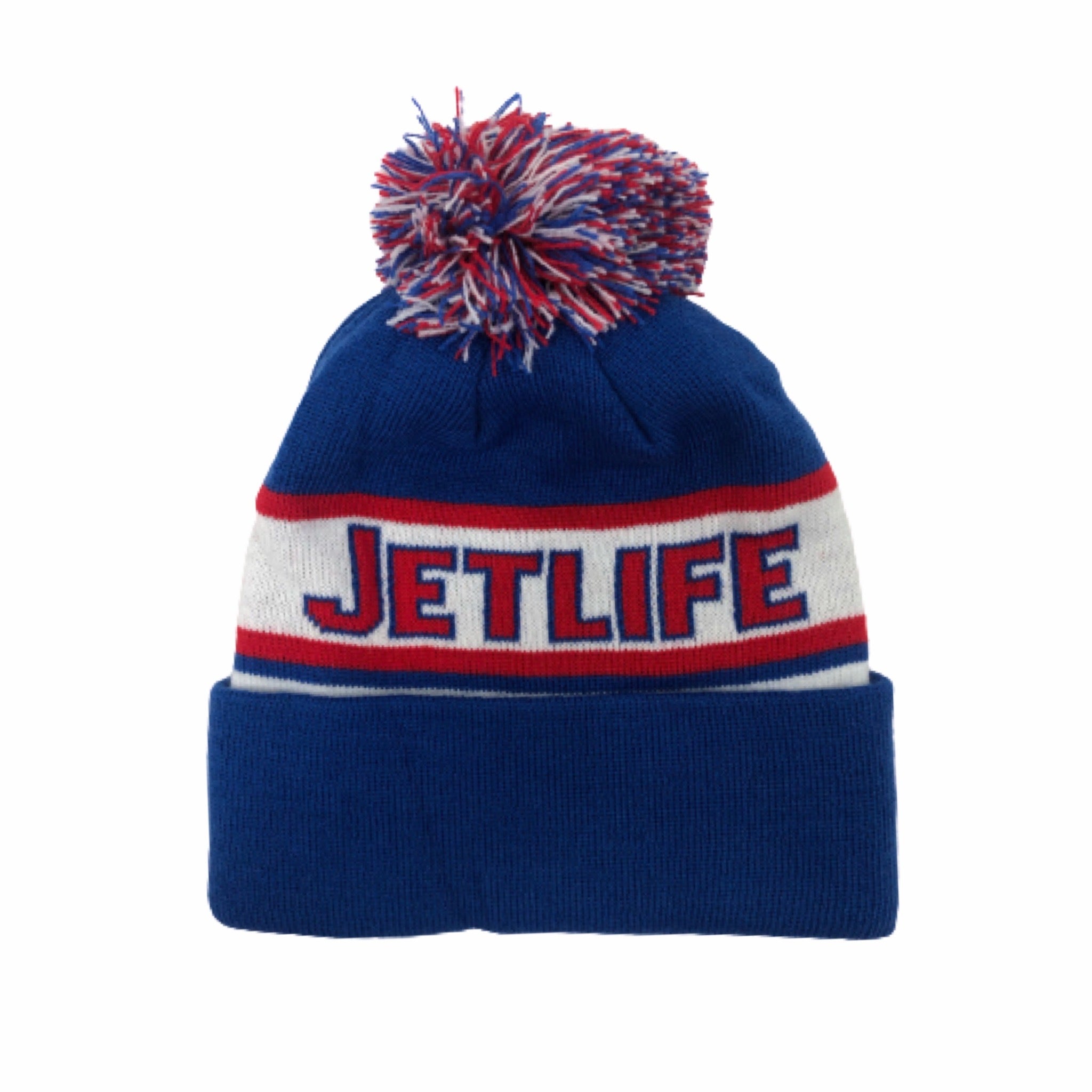 JET LIFE BEANIE [BLUE & RED] – JET LIFE APPAREL