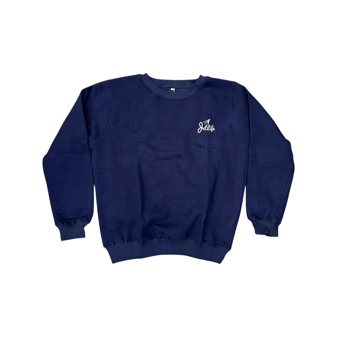 JET LIFE "OG" CREWNECK [NAVY] – JET LIFE APPAREL