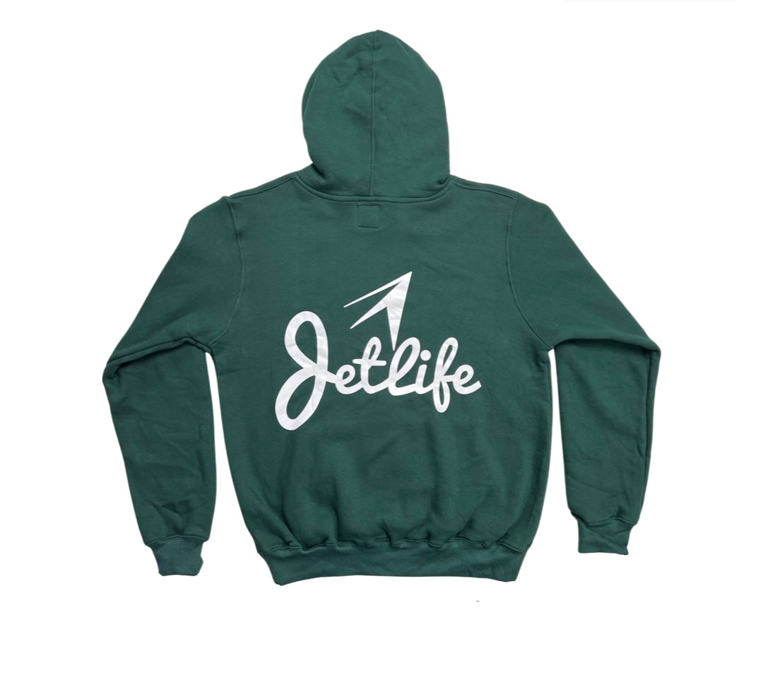 JET LIFE "OG" HOODIE | [PINE GREEN] – JET LIFE APPAREL