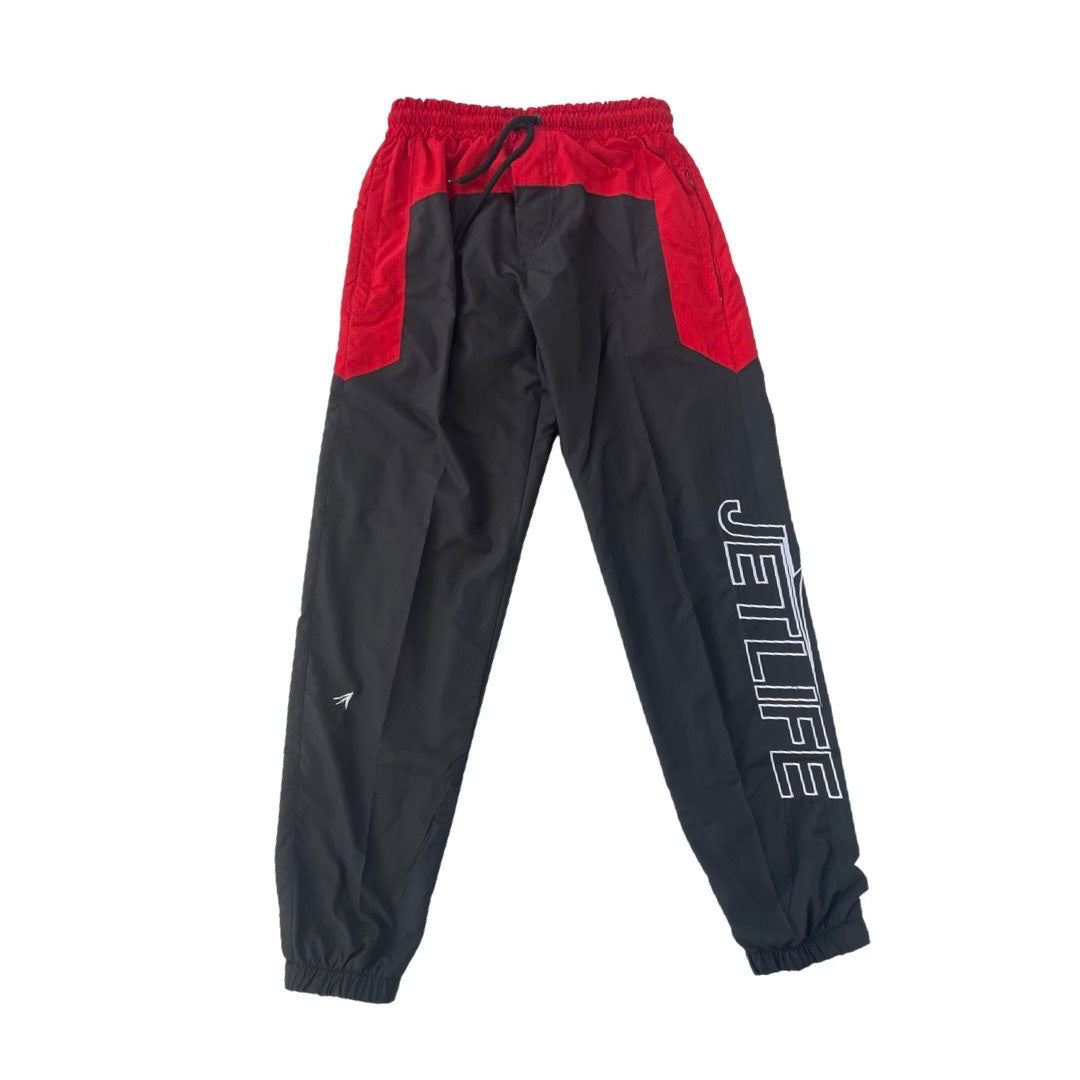 JET LIFE TRACK PANTS [Black/Red] – JET LIFE APPAREL